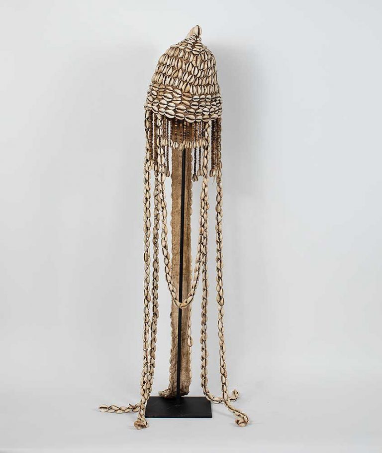 COWRIE SHELL HEADDRESS - Hamill Galleries